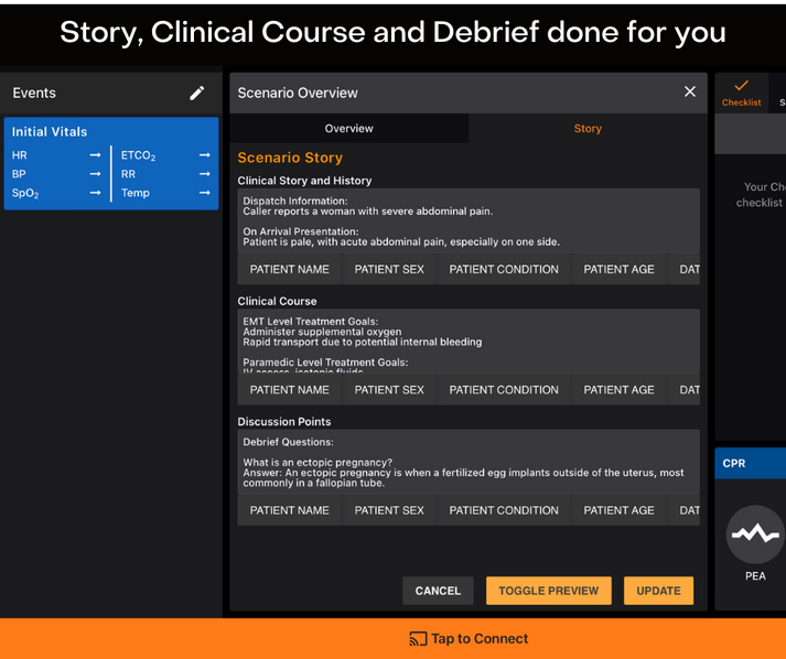 100 patient scenarios "Done For You" iSimulate REALITi 360 Integration ...
