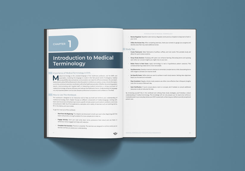 Medical Terminology Workbook for EMTs and Paramedics (Physical Book ...